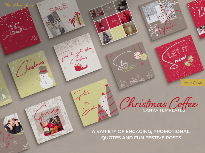 Christmas Canva Template Bundle | Digitally Dazzling®