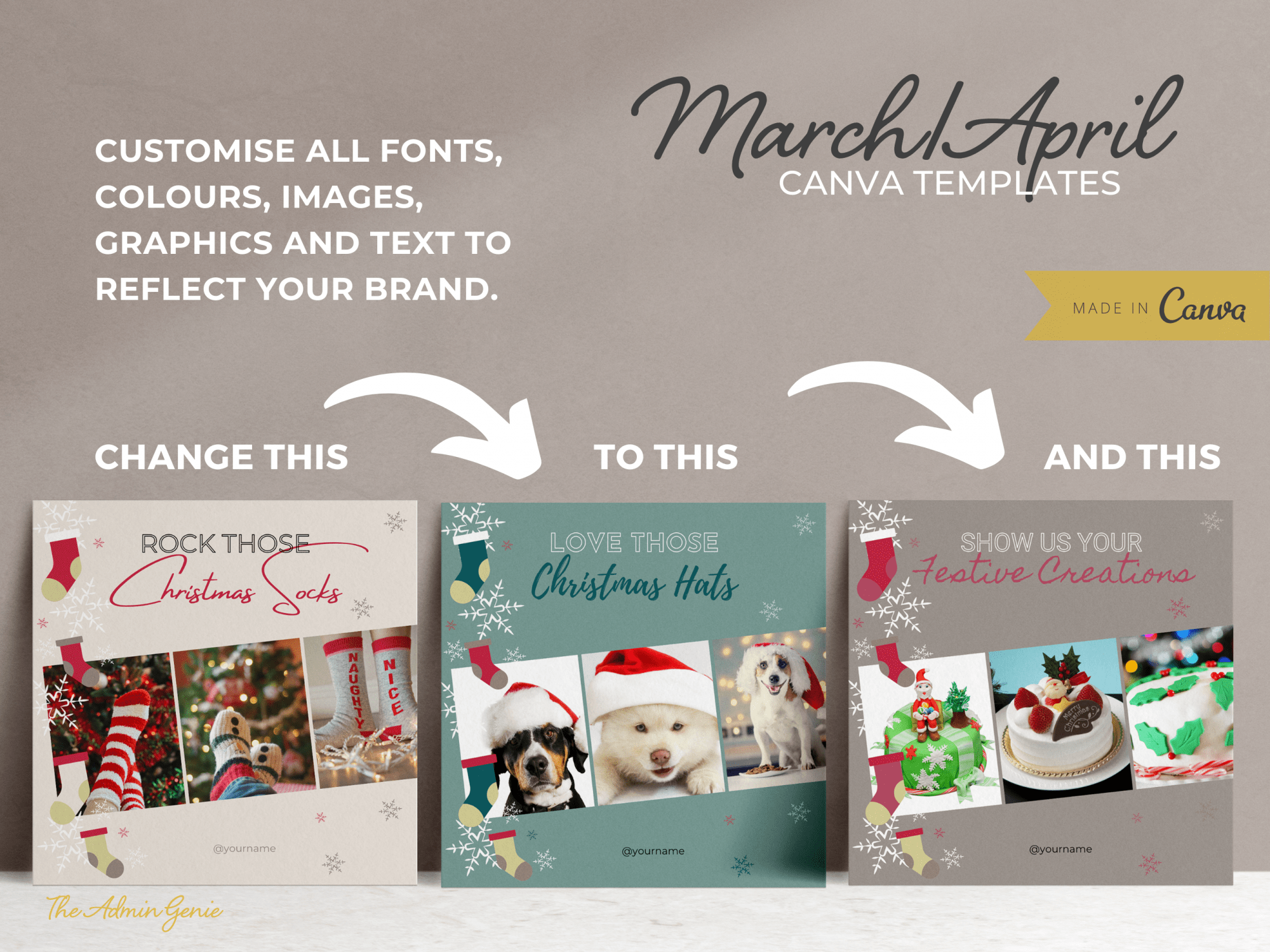 Christmas Canva Template Bundle | Digitally Dazzling®
