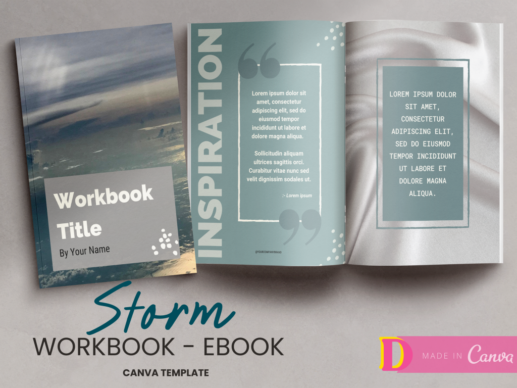 Storm | Course Workbook/eBook/Lead Magnet Canva Template