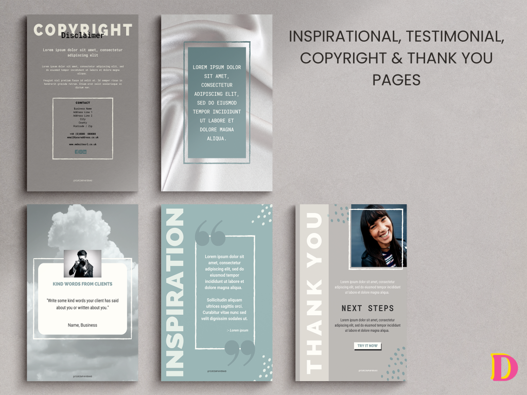 Storm | Course Workbook/eBook/Lead Magnet Canva Template